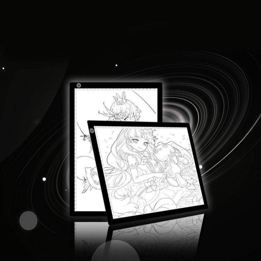 Placa de desen luminata, ajustare luminozitate 3 niveluri, protectie ...