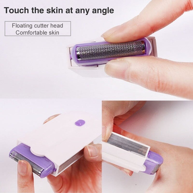 Epilator electric pentru femei, fara fir, 2 in 1, pentru fata si corp ...