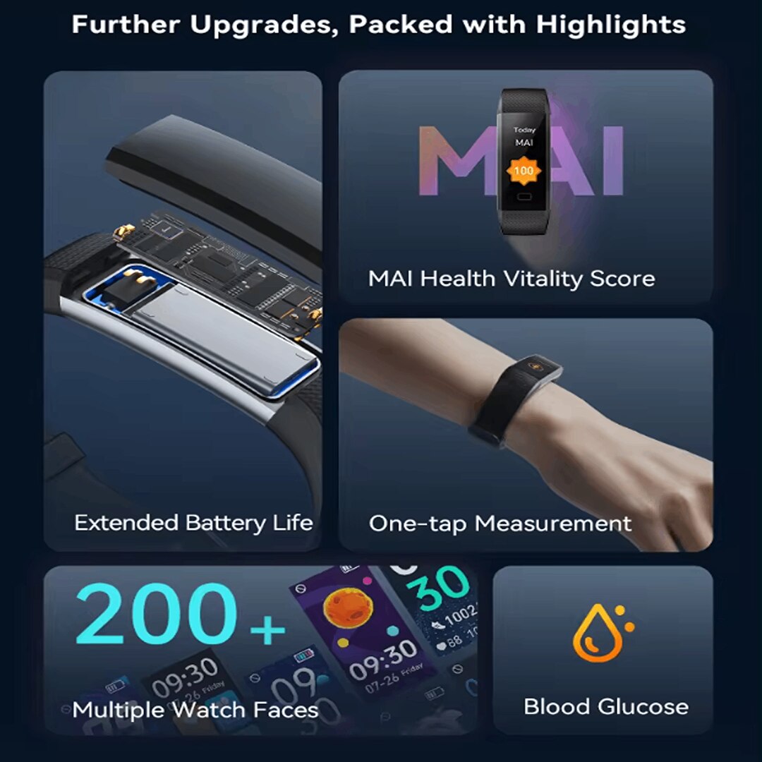 Bratara fitness Inteligenta cu functii de masurare ritm cardiac ...