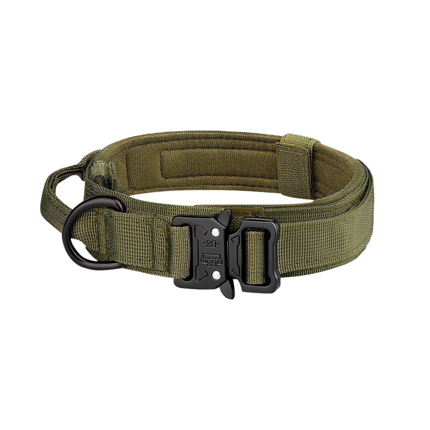 Zgarda Tactica Militara pentru Caini Mari, XL, Verde, cu Maner de ...