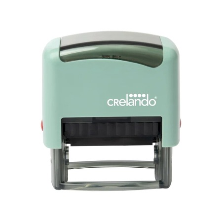 Stampila personalizabila Crelando de birou cu auto-setare, 4 linii de ...