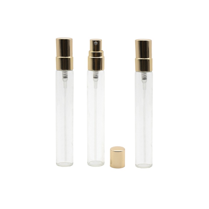Set 3 bucati flacoane de parfum din sticla transparenta 10 ml si ...