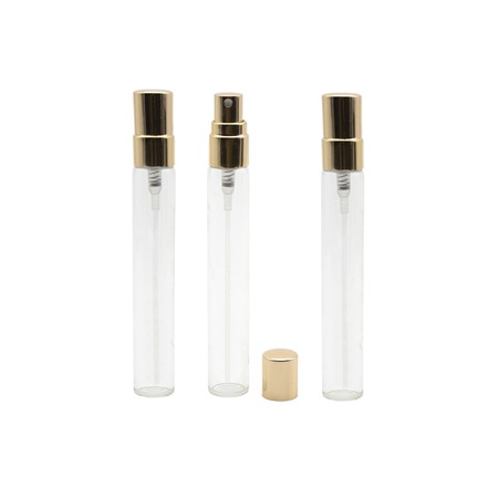 Set 3 bucati flacoane de parfum din sticla transparenta 10 ml si ...