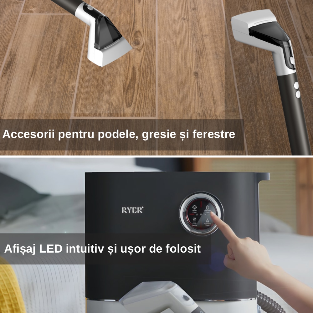 Aspirator profesional cu spalare cu abur 100ºC RYER STAIN CLEANER ...