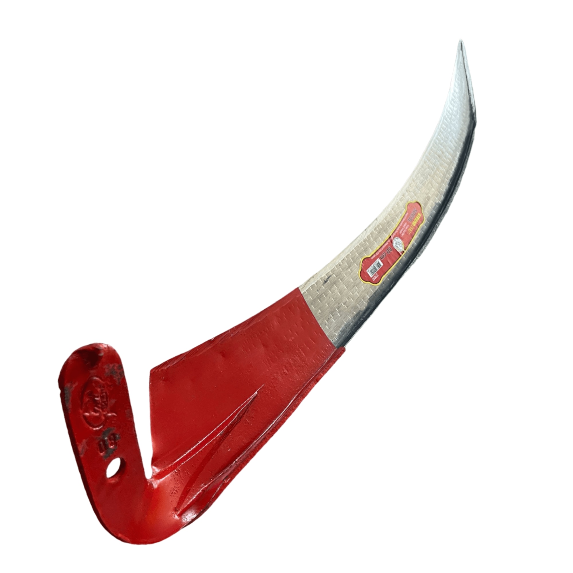 Set complet coasă manuală Saiga, 60cm lamă, 190cm coadă lemn, cu piatră ...