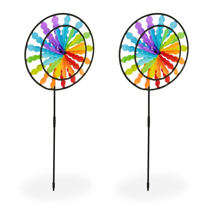 Set 2 morisca de vant, curcubeu, 86 x 36, 5 x 12 cm - eMAG.ro