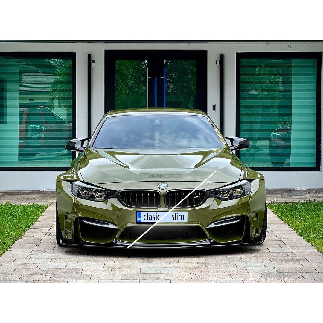 Set suport ultra slim autocorect® pentru numere inmatriculare auto ...