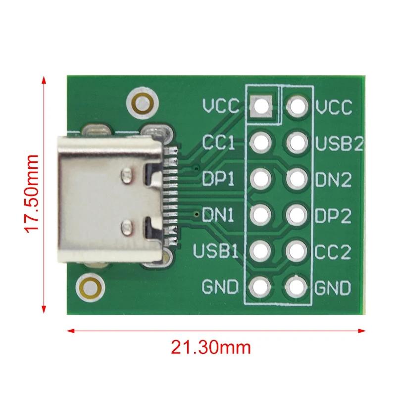 Adaptor USB Type-C la placa de testare PCB cu conectori DIP - eMAG.ro