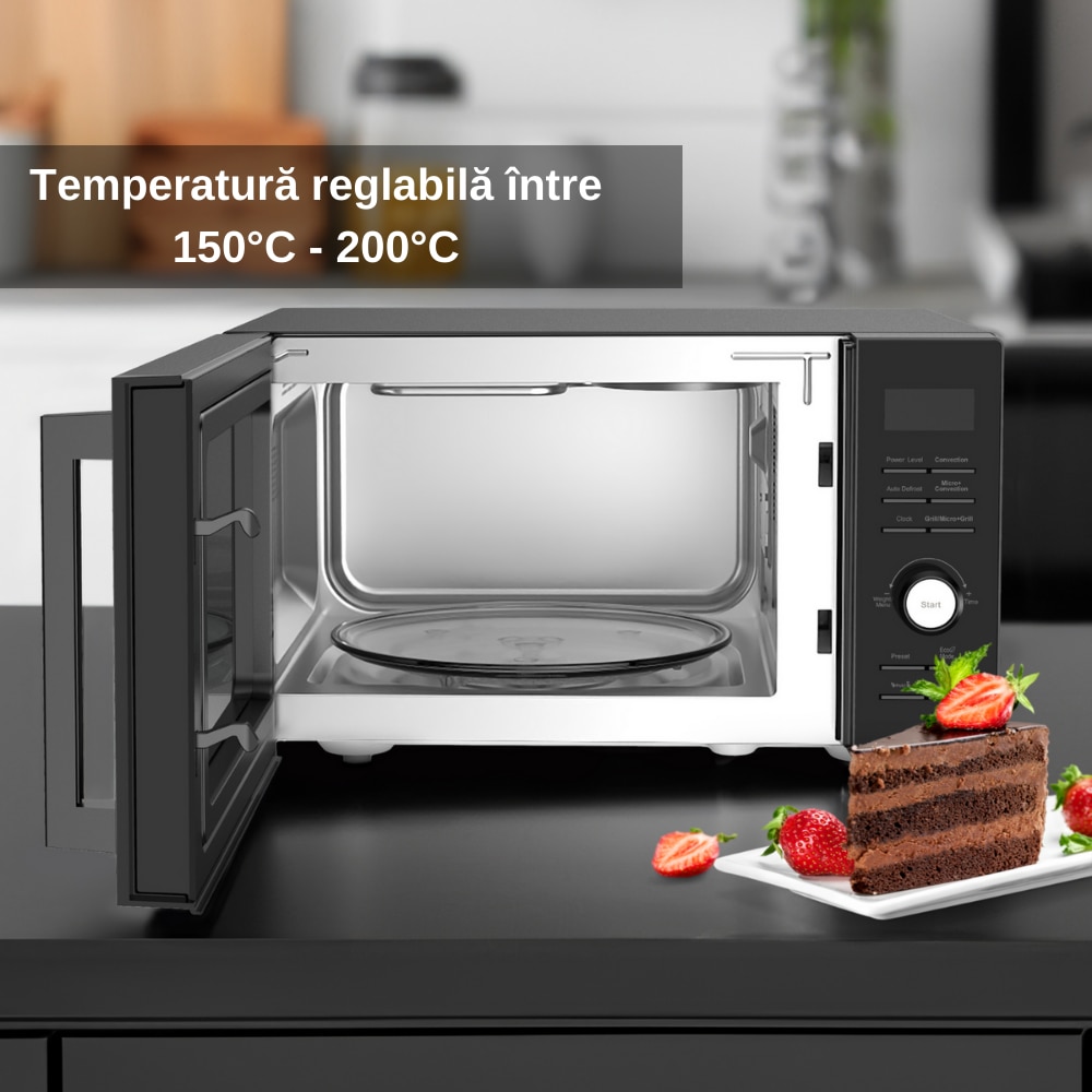 Cuptor Electric si Microunde 2 in 1 COOK-IT 25L, Cuptor cu Convectie si ...