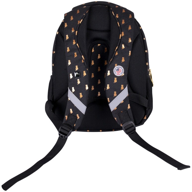 Ghiozdan,Head, 3 compartimente, Golden Kitty - eMAG.ro