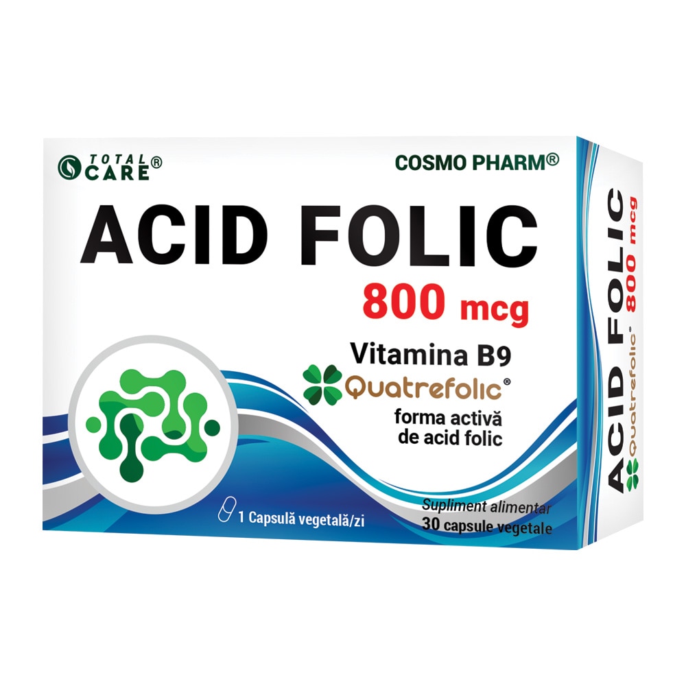 Acid Quatrefolic 800mcg, Cosmo Pharm, 30 capsule - eMAG.ro