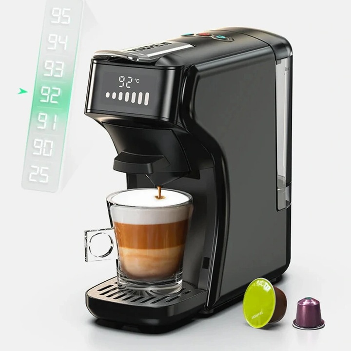 Espressor cu capsule 6in1 HiBREW H1B, Espresso multiplu cald/rece, 20 ...