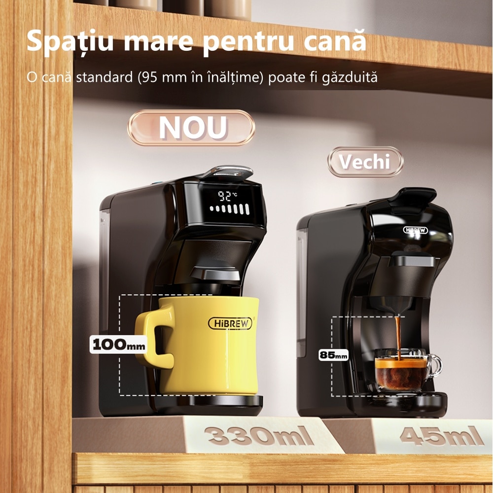 Espressor cu capsule 6in1 HiBREW H1B, Espresso multiplu cald/rece, 20 ...