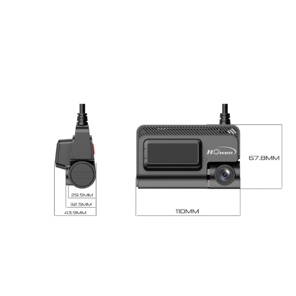 Camera Auto Howen Hero-MC30-01 MDVR, full HD 1080P, Unghi filmare 115 ...