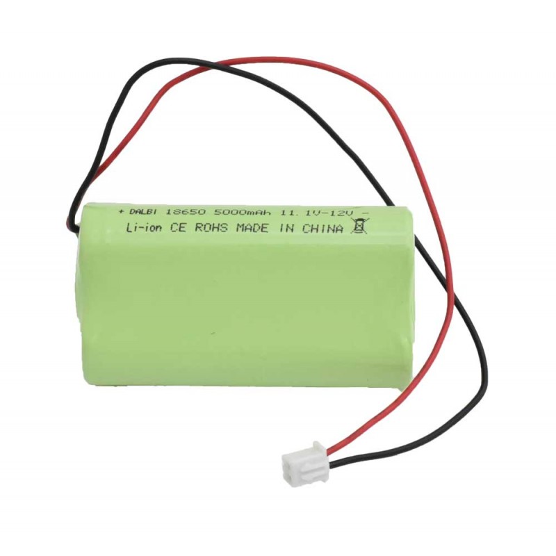 Acumulator Li-ion cu fire si mufa, Model 3 x 18650, 11.1V-12V, 5000mAh ...