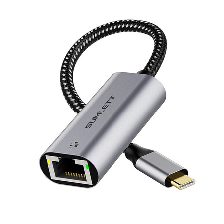 Placa de retea SUMLETT, adaptor USB-C la Gigabit Ethernet, 1000Mbps ...