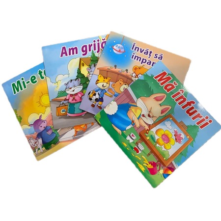 Set 4 carti despre sentimente, pentru copii, cu ilustratii - eMAG.ro