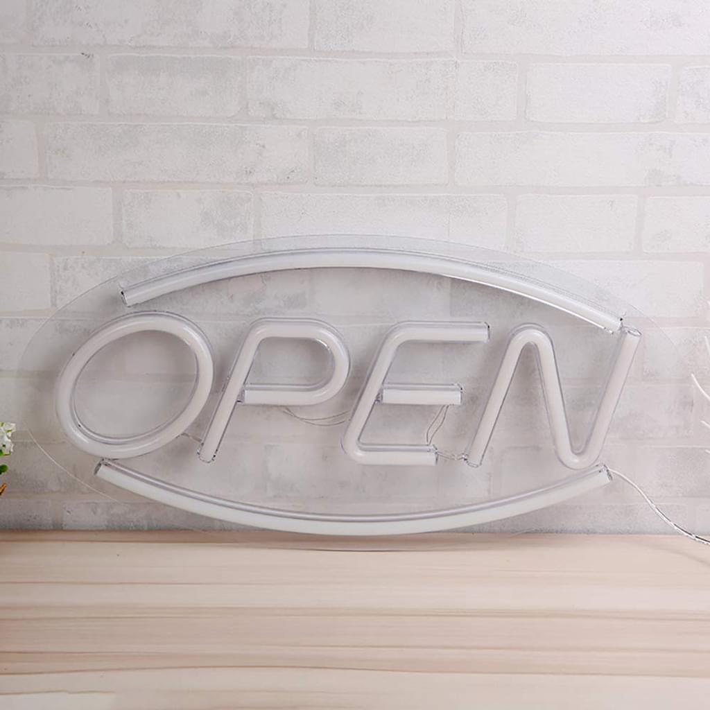 Semn Neon "Open" pentru Magazin, Moduri de Iluminare Intermitent si ...