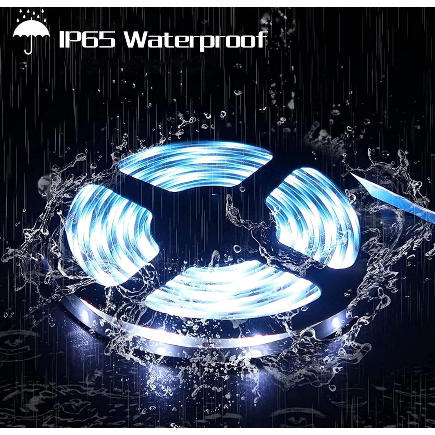 Banda LED cu telecomanda, Jormftte, PVC, Incarcare solara, 240 LED-uri ...