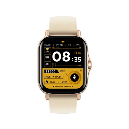 Смарт часовник Y13 Smart Watch Gold - 1,69 инча TFT екран, мониторинг на сърдечната честота ...