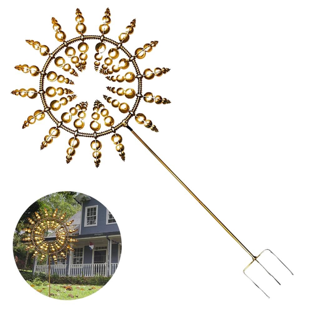 Moara de vant decorativa, Cozevdnt, metal, 31 cm, auriu - eMAG.ro