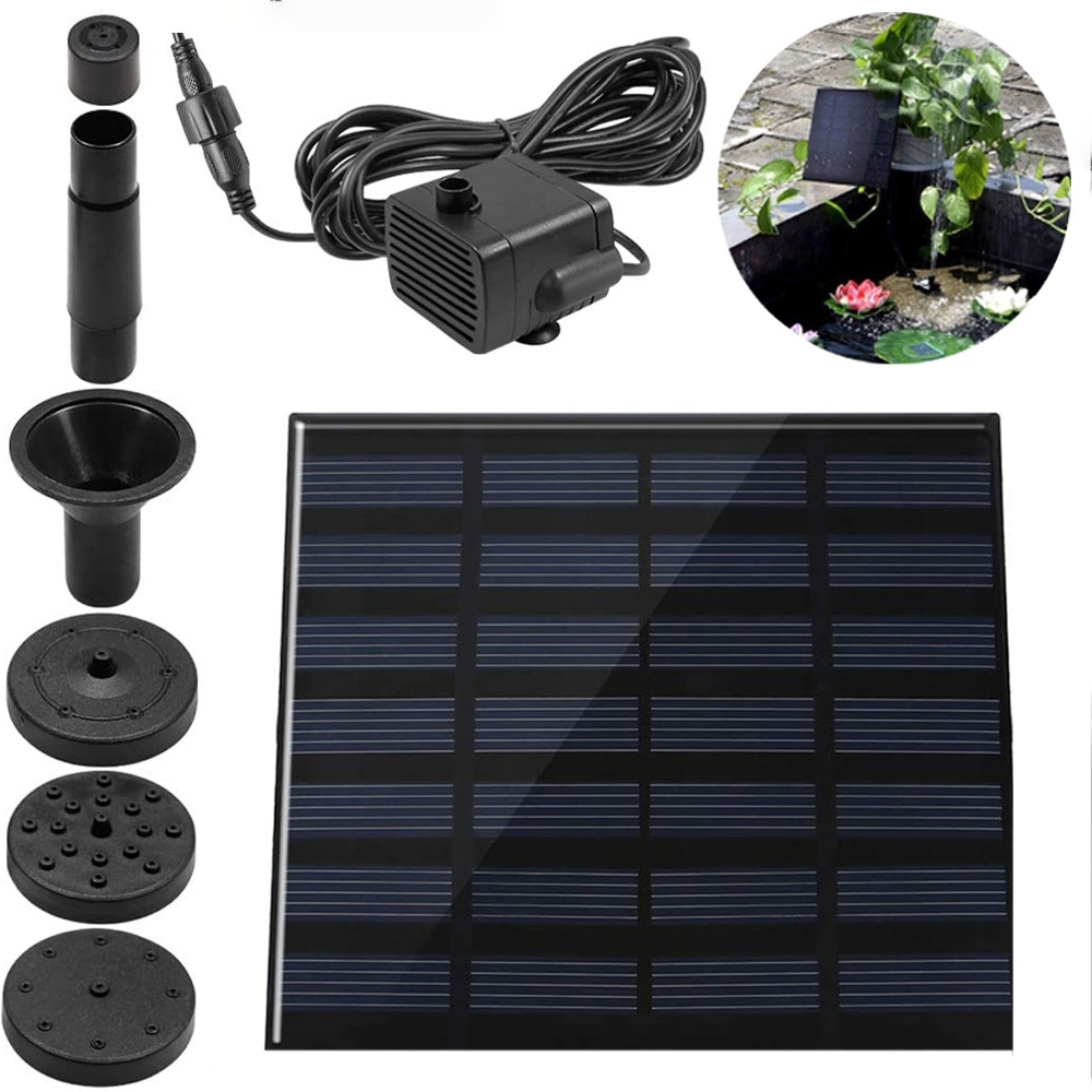 Fantana solara pentru gradina, pompa de apa, decorare gradina, set ...
