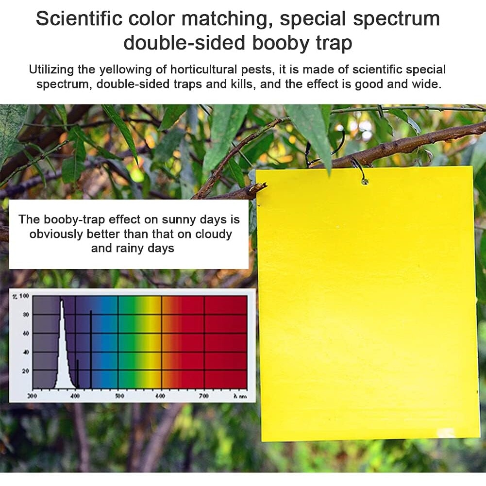 Capcane lipicioase pentru insecte, AMRINUGL, set 20 buc, rezistente la ...