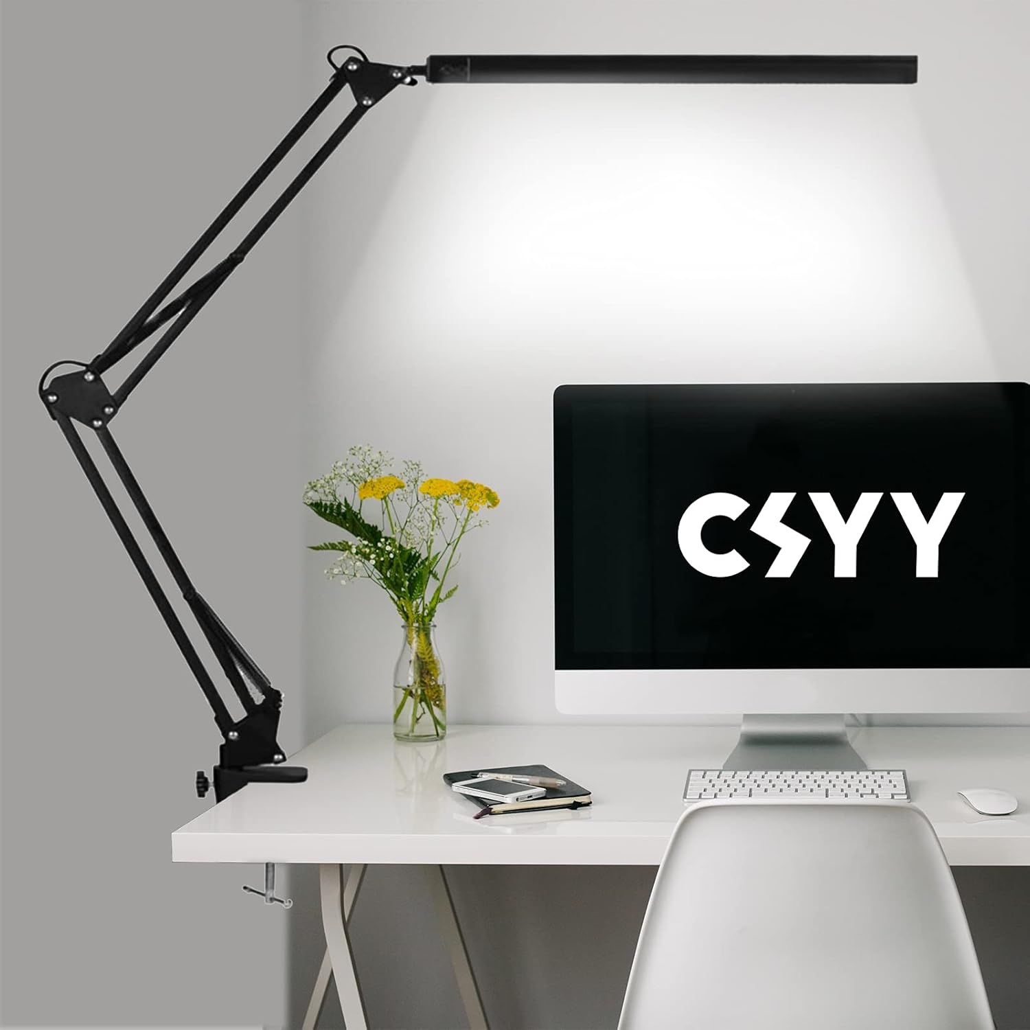 Veioza LED versatila, 360 rotativa, montare cu clema, economisire de ...