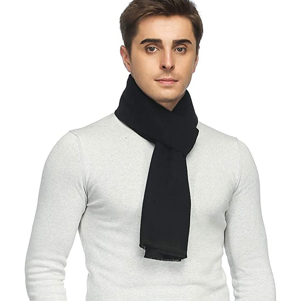 Fular pentru barbati, QttvbTna, Design clasic, Casmir, 180 x 30 cm ...