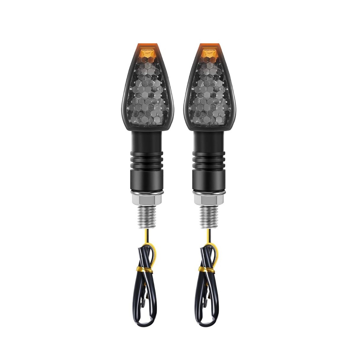 Set 2 Semnalizatoare LED pentru Motocicleta, 14 LED-uri, 12V, Culoare ...