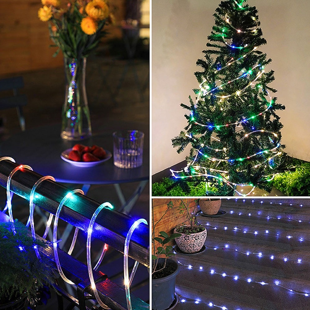 Lampi solare, 8 modele, lumina calda alba, pentru gradina/gard/piscina ...