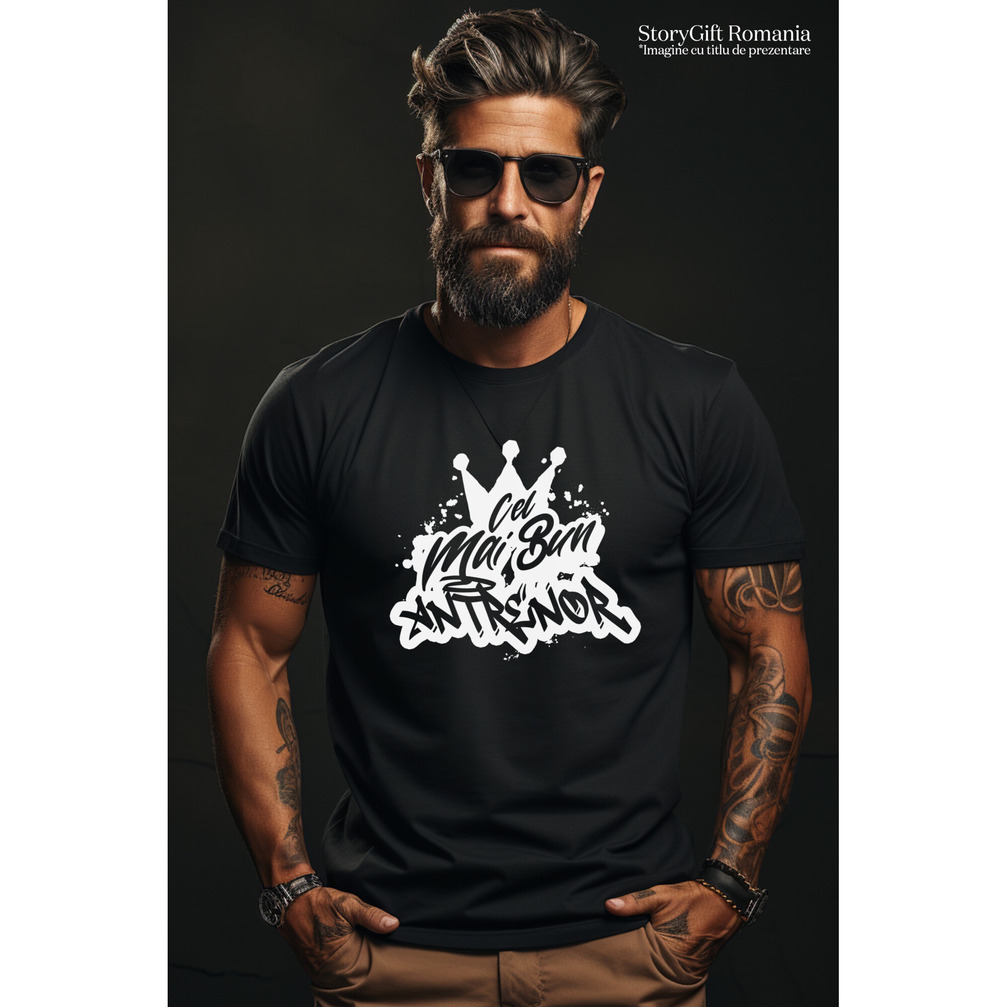 Tricou Barbati Pentru Cel Mai Bun antrenor, Apreciere, Cadou, Rasplata ...