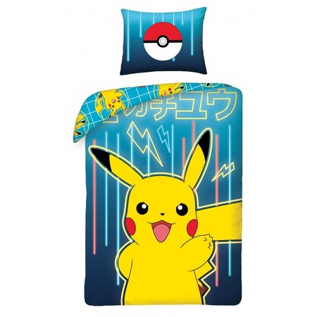 Pokémon ágyneműhuzat kék 140x200cm 70x90cm - eMAG.hu