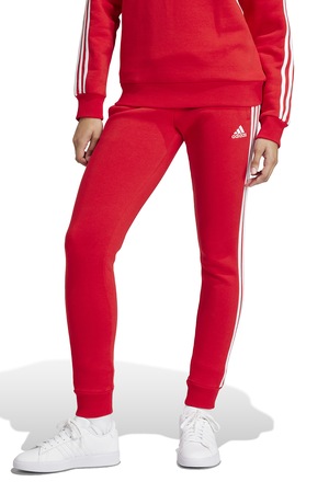 adidas Sportswear, Pantaloni de trening cu logo, Rosu, Alb optic, M ...