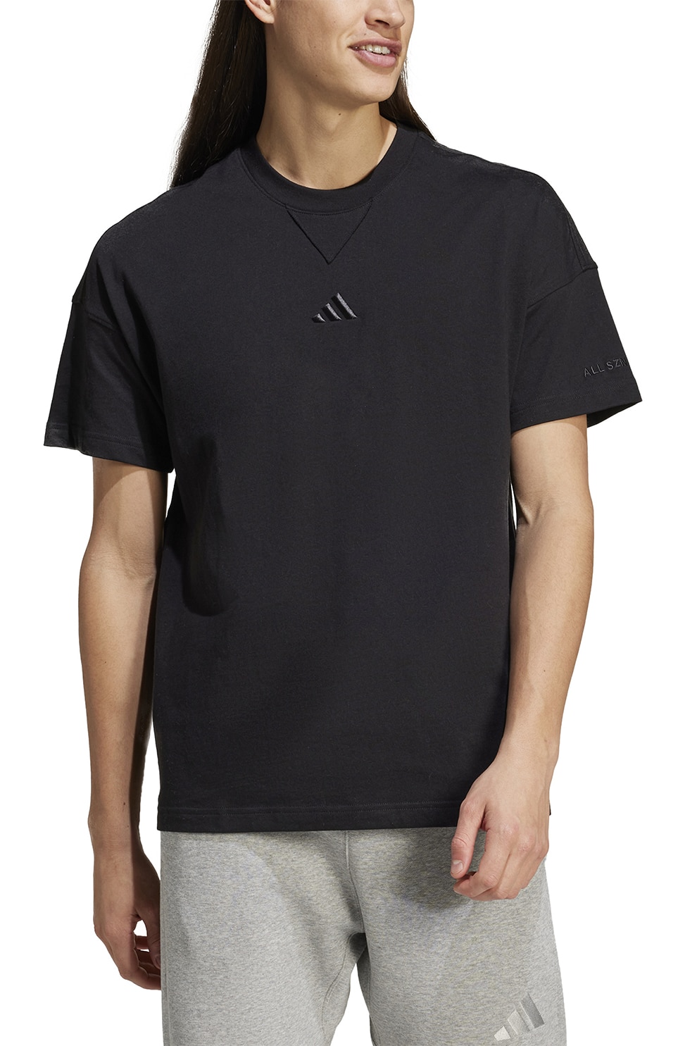 adidas Sportswear, Tricou lejer cu decolteu la baza gatului All Szn ...