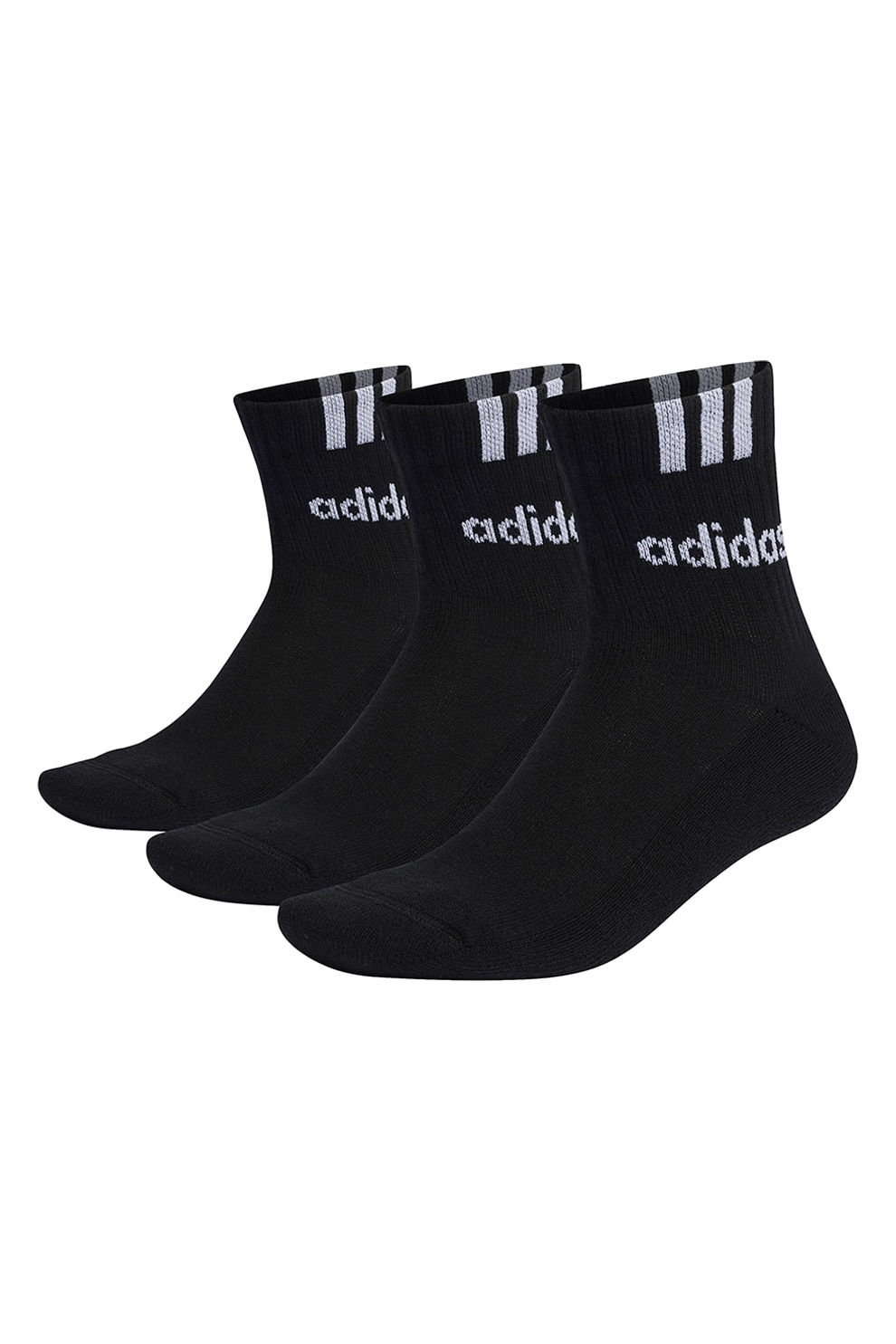 adidas Performance, Set de sosete scurte unisex, cu logo - 3 perechi ...