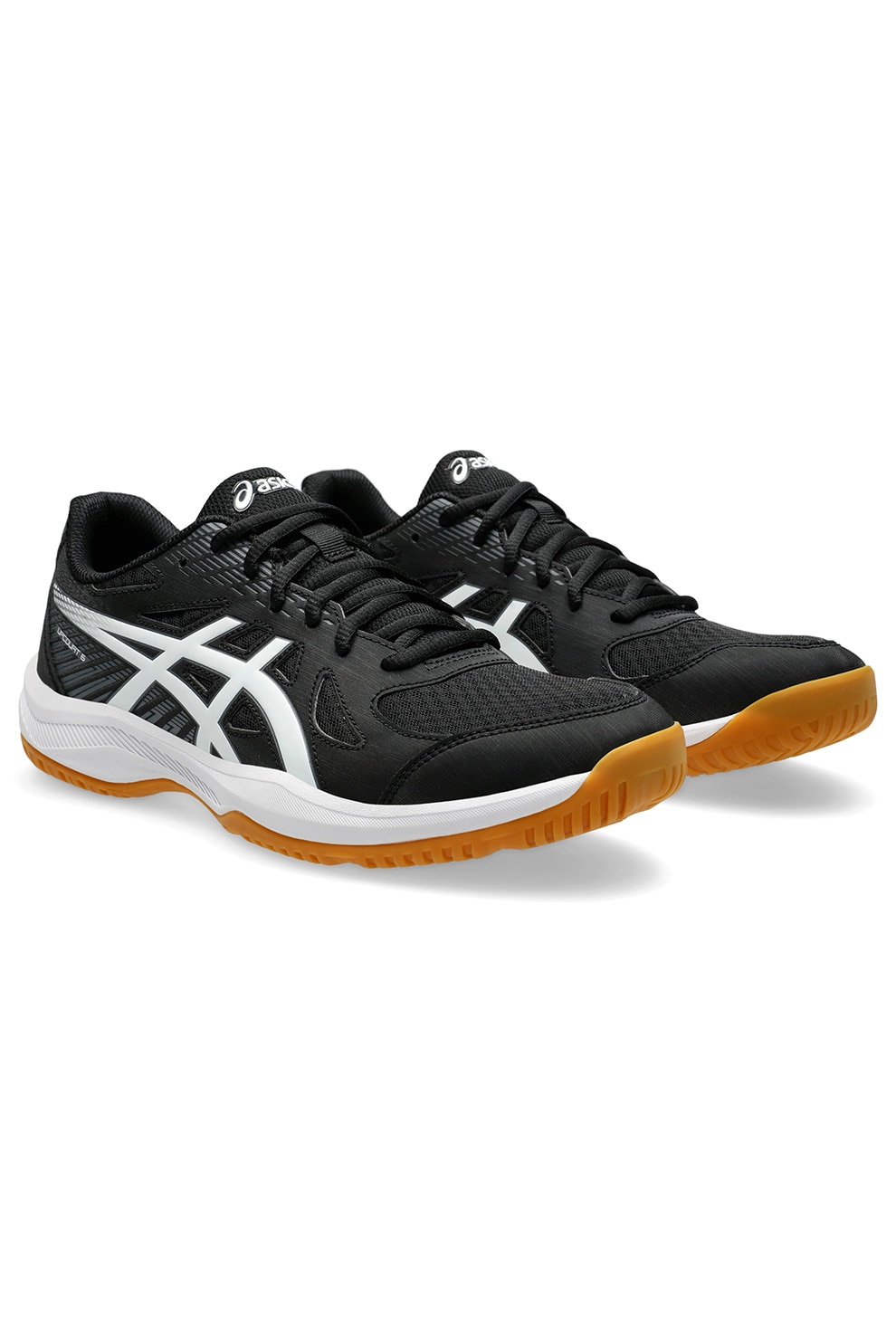 Asics, Pantofi cu logo, pentru fitness Upcourt 6, Alb, Negru, 8.5 - eMAG.ro