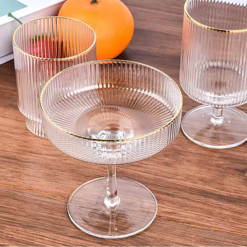 Set 6 pahare de prosecco/cocktail din sticla, Dune, 250ml - eMAG.ro