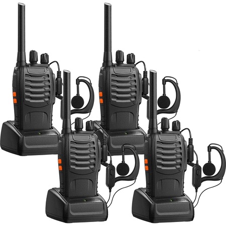 Set 4 Statii Radio, VINTOP®, 16 Canale, 400-470MHz, Lanterna, Display ...