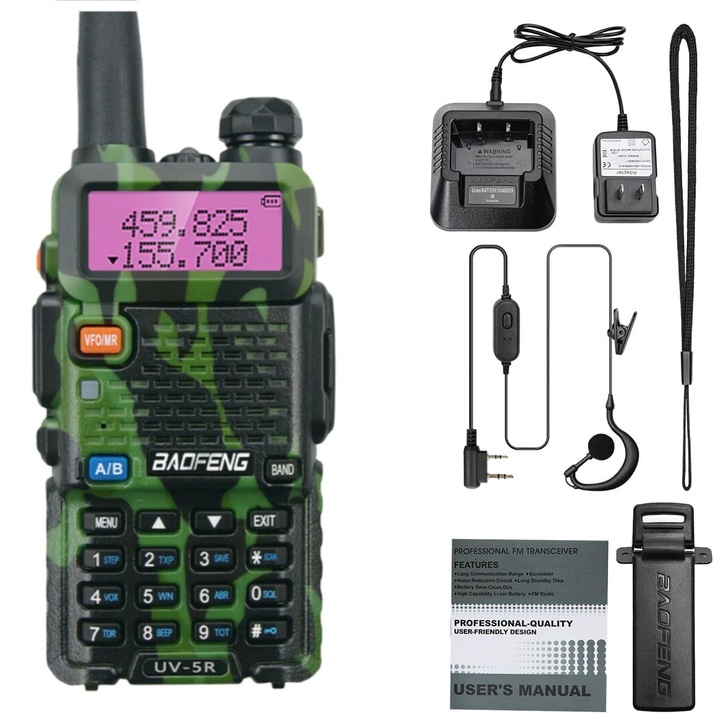 Statie Radio Portabila Emisie Receptie, VINTOP®, Reincarcabila Baterie ...