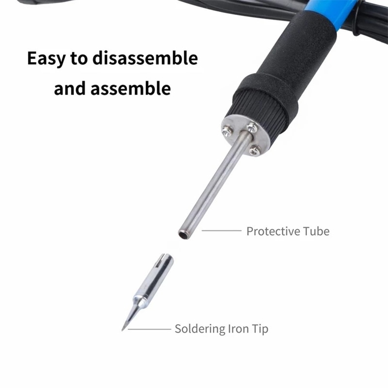 Kit pistol de Lipit, Autocise, Temperatura Reglabila, 14 in 1, Albastru, 60W - eMAG.ro