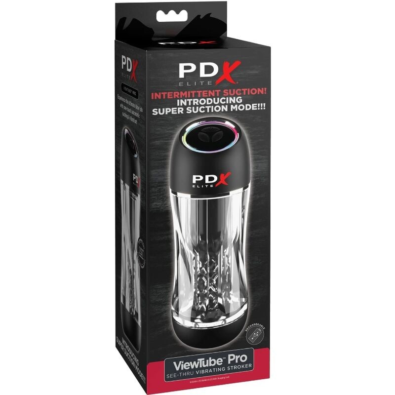 Pdx Elite - Stroker Viewtube Pro Vibrator Transparent - eMAG.ro