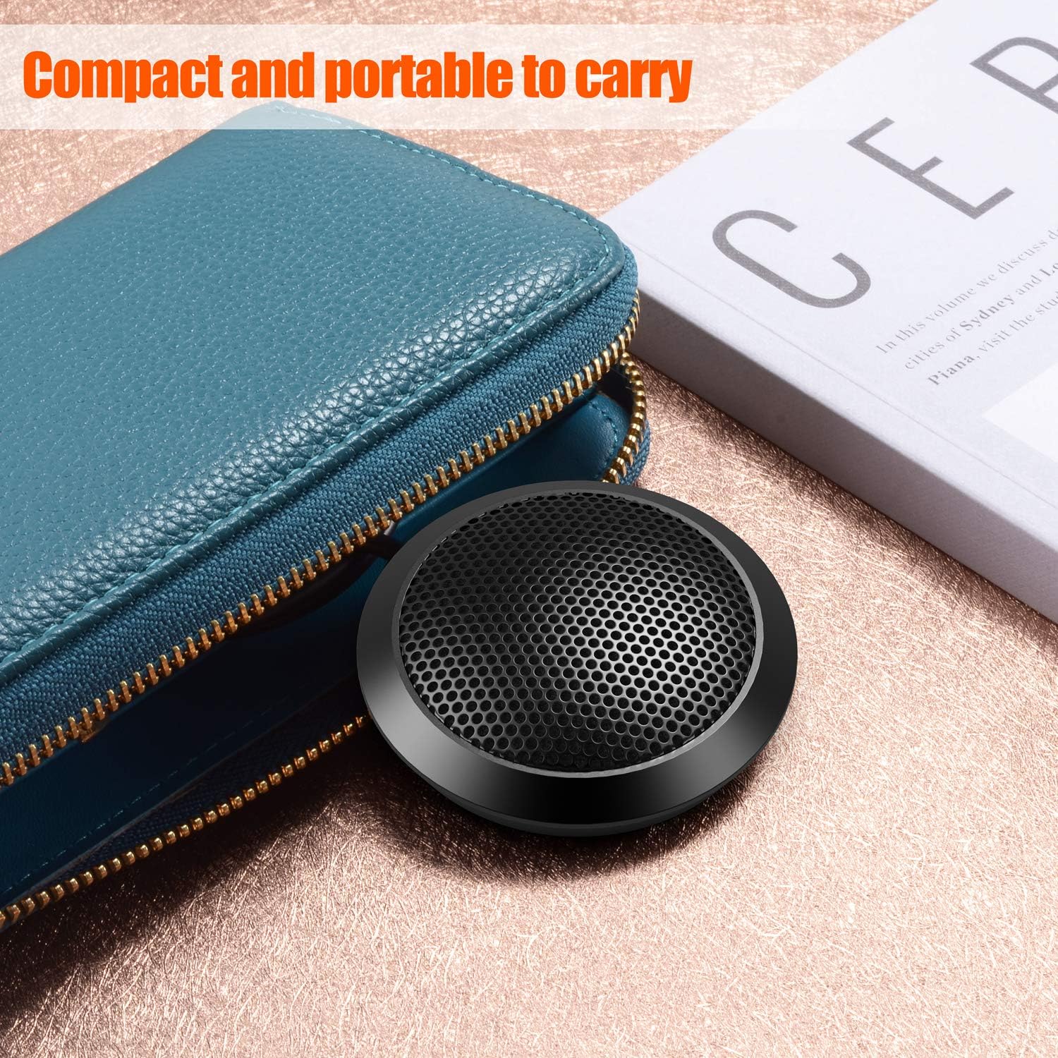 Microfon Conferinta, Portabil, USB, 360 Omnidirectional, Stereo ...