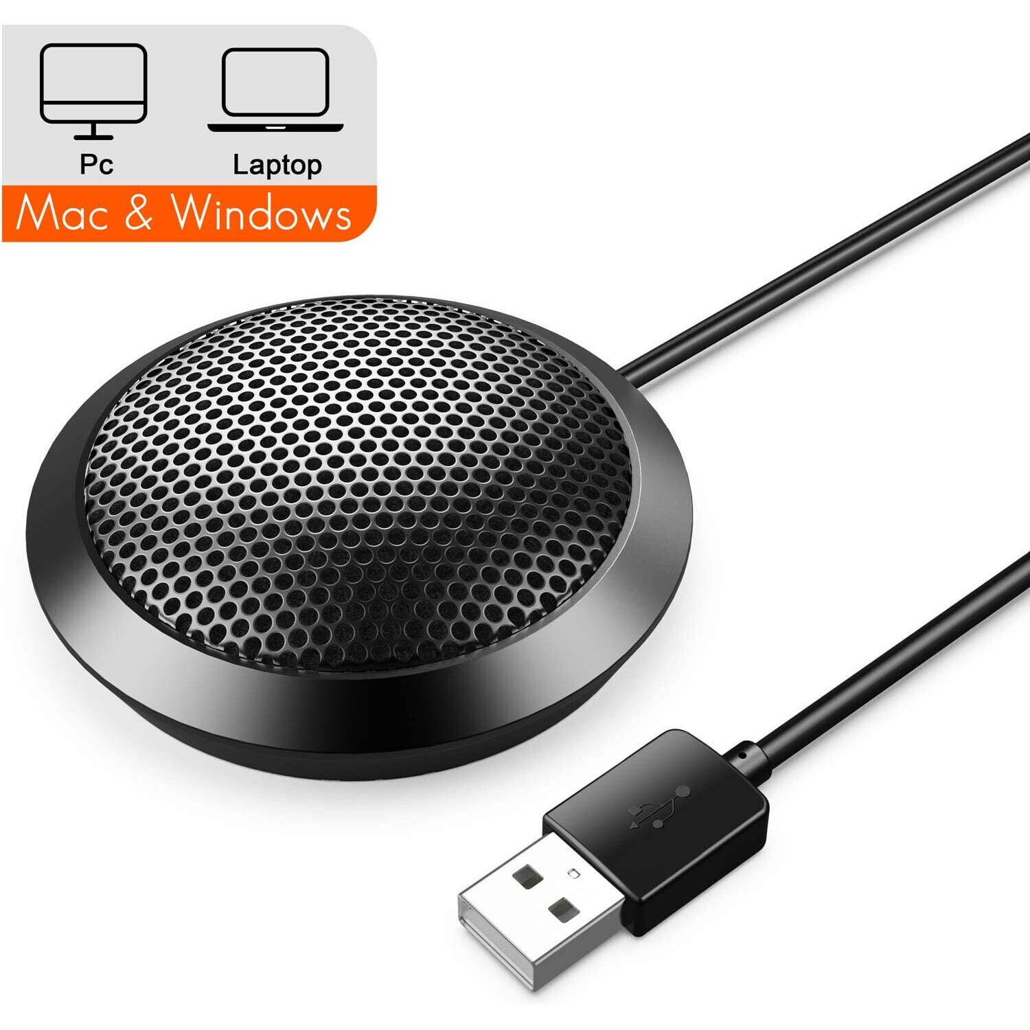 Microfon Conferinta, Portabil, USB, 360 Omnidirectional, Stereo ...