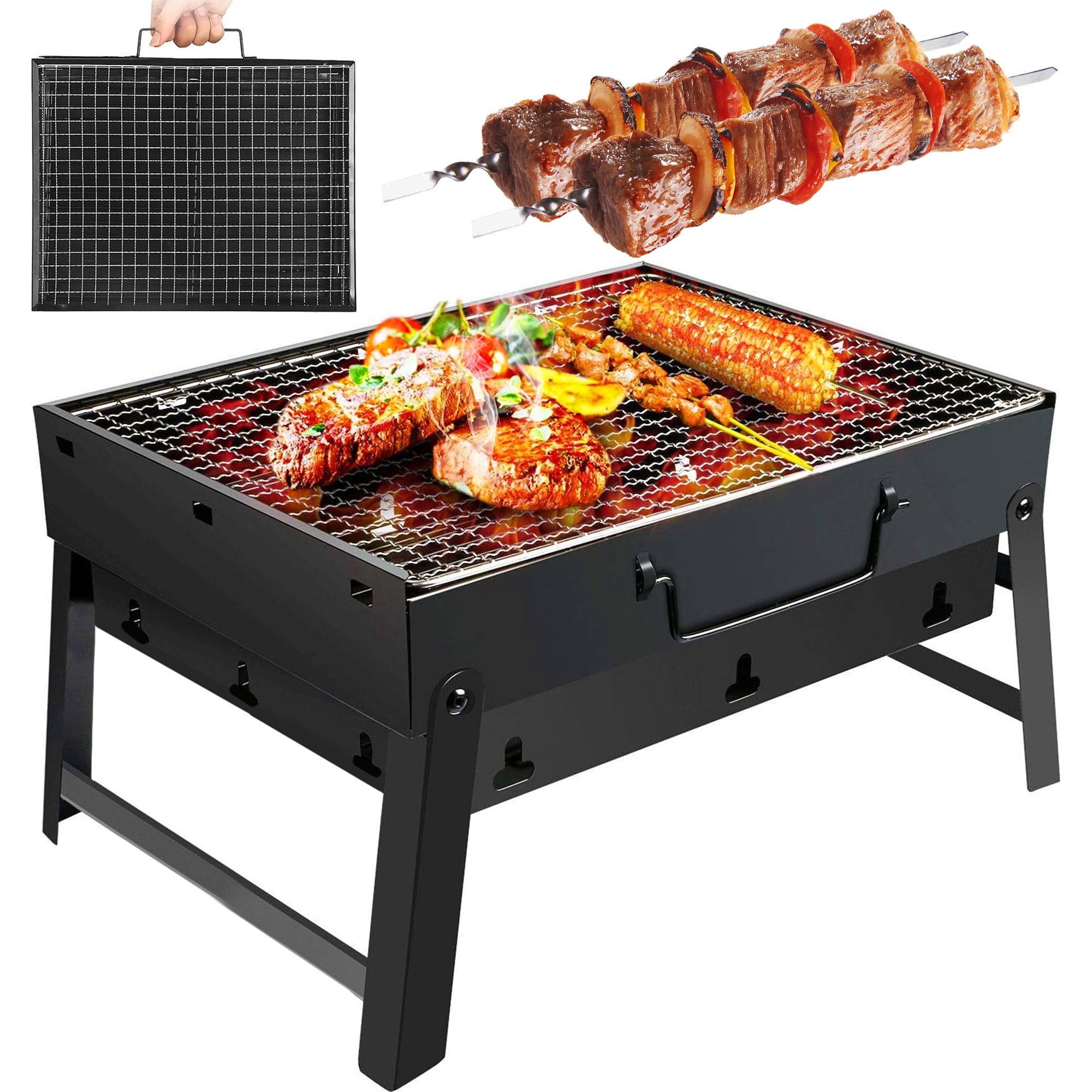 Gratar gradina turistic, pliabil, portabil, Extralink Home GL-640 - eMAG.ro