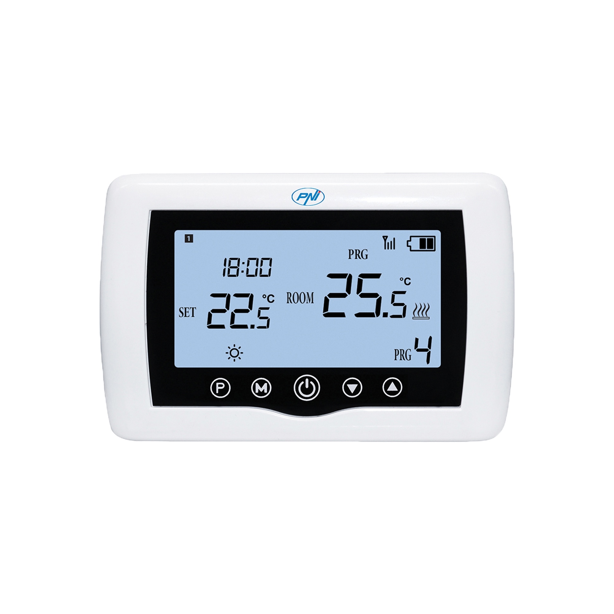 Termostat inteligent PNI CT410 PRO fara fir, cu WiFi, control 2 zone ...