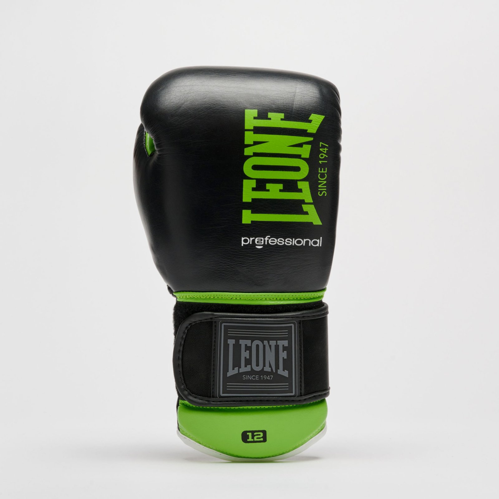 Manusi de Box Profesionale Leone, Negru/Verde 12 Oz - eMAG.ro