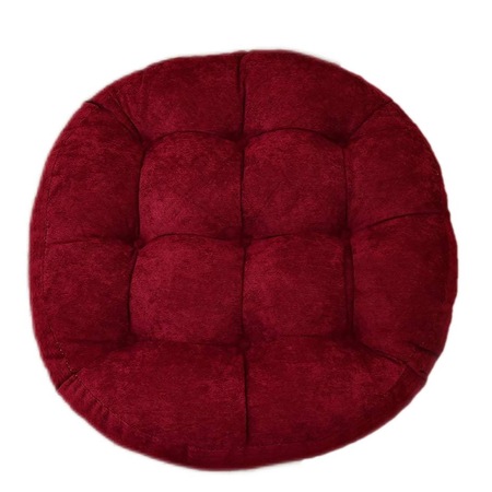 Perna de podea rotunda Cozevdnt, pentru meditatie, poliester, visiniu ...