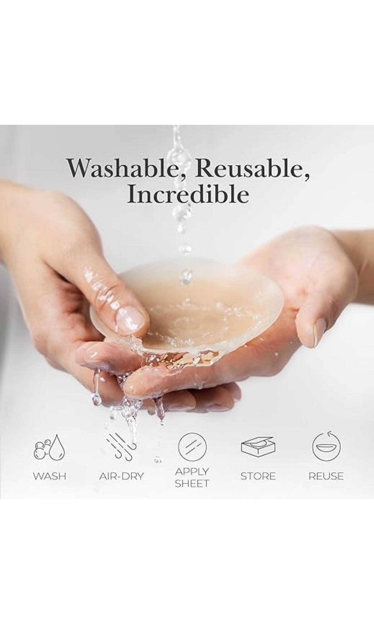 Set 2 plasturi mameloane, XUNNING™, Silicon, Bej, One-Size - eMAG.ro