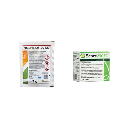 Set Insecticid Mospilan 20 SG, 3 gr + Fungicid Score 250 EC, 2 ml - eMAG.ro